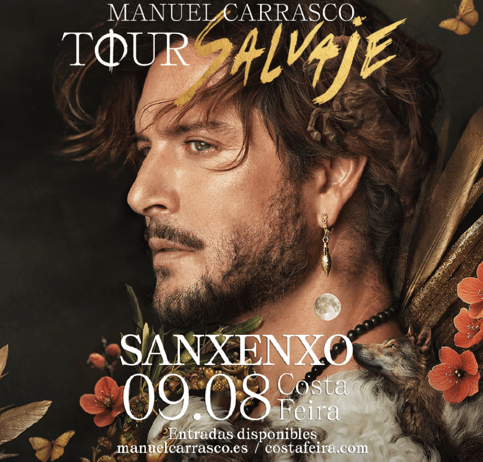 Manuel Carrasco confirma su única fecha en Galicia: actuará el 9 de agosto en el Festival Costa ...